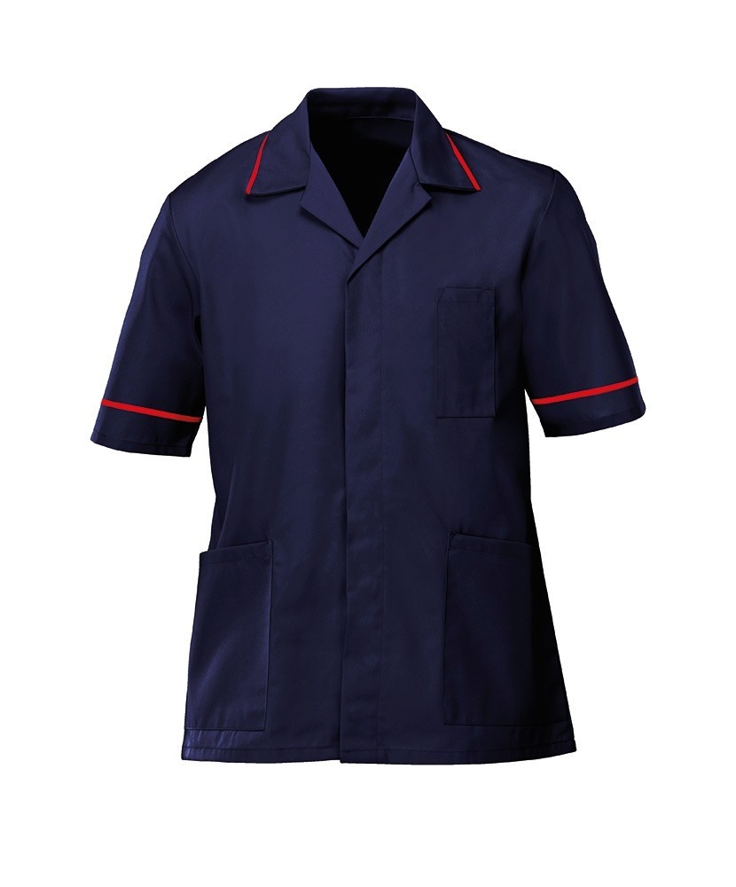 Men’s Lightweight Tunic (Navy with Red Trim) - NM48 buy now at ...