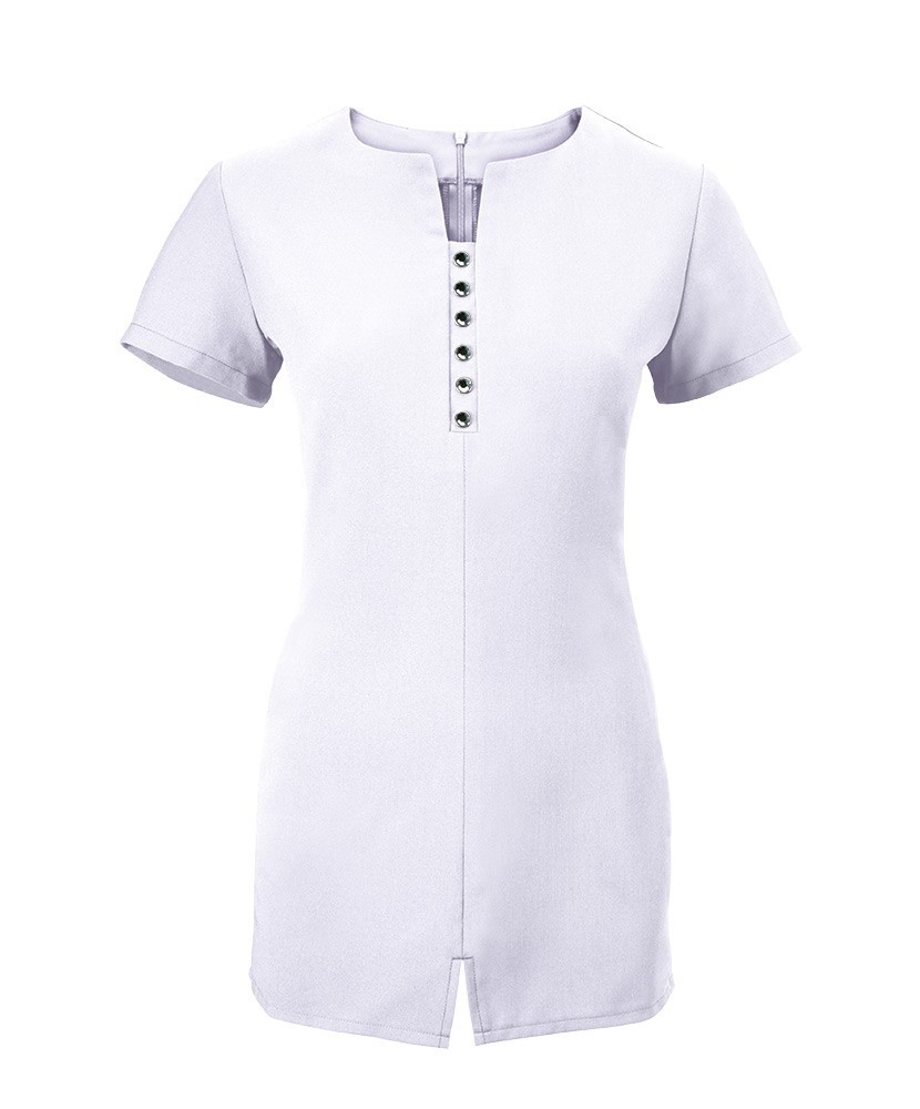 Women's Notch Neck Beauty Tunic (White) - NF58 buy now at Healthcare ...