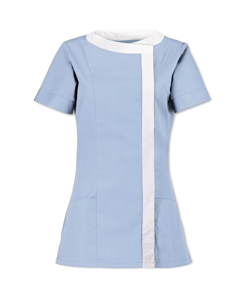 Women’s Asymmetrical Tunic (Pale Blue with White Trim) - NF191 buy now ...