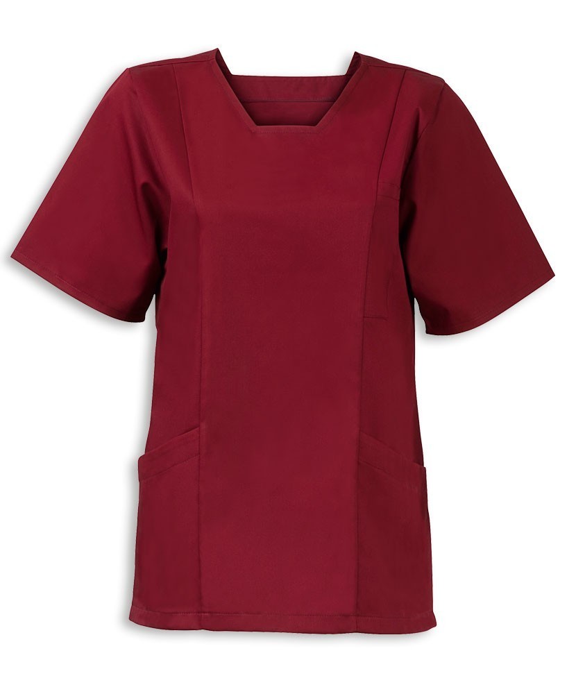 Women's Smart Scrub Tunic (Maroon) - FT503 buy now at Healthcare Tunics ...