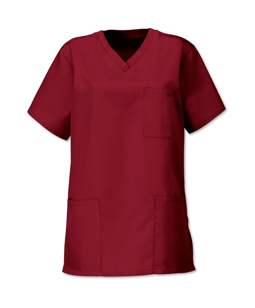 Scrub Tunic (Burgundy) - D397 buy now at Healthcare Tunics & Uniforms